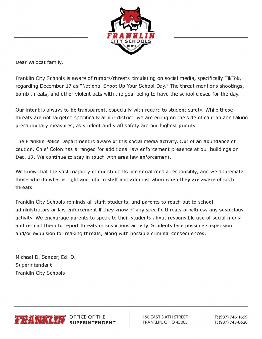 District Blog | Franklin City Schools